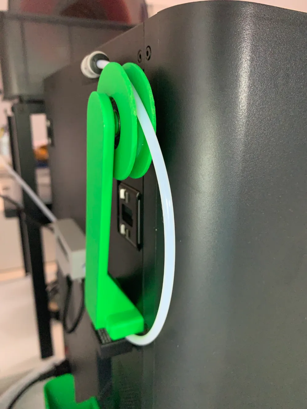 Bambu Lab P1 series side spool filament support by PeaOneEss - MakerWorld