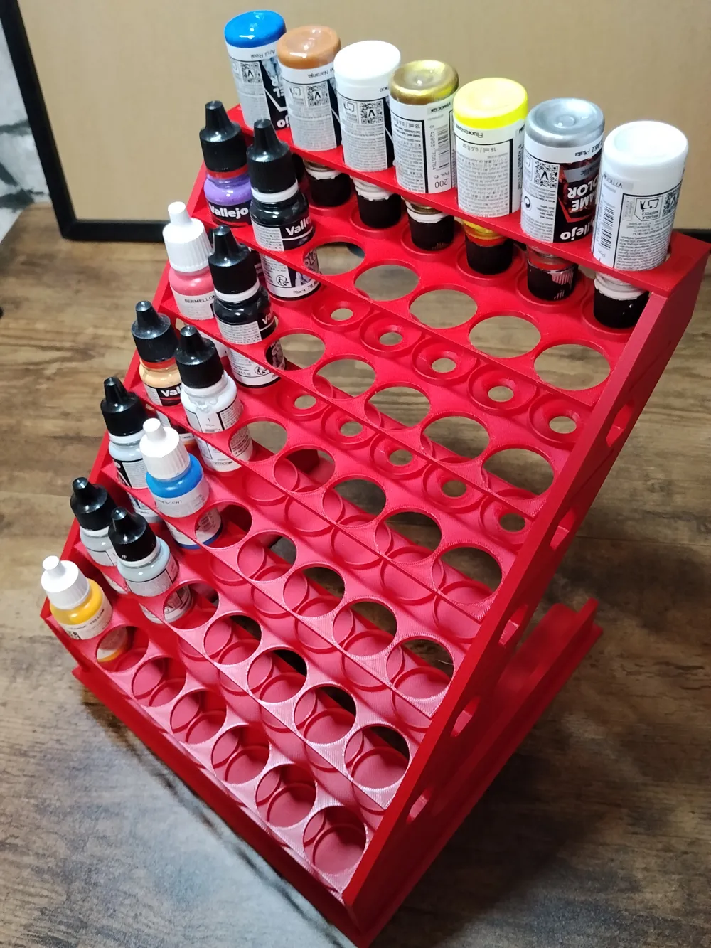 Paint rack (Vallejo) - Free 3D Print Model - MakerWorld