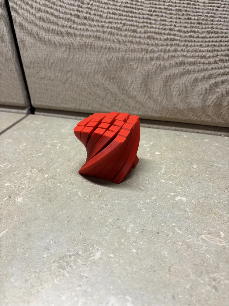 Flexible Twisty Cube - Slidy Cube - Print in Place - Free 3D Print ...