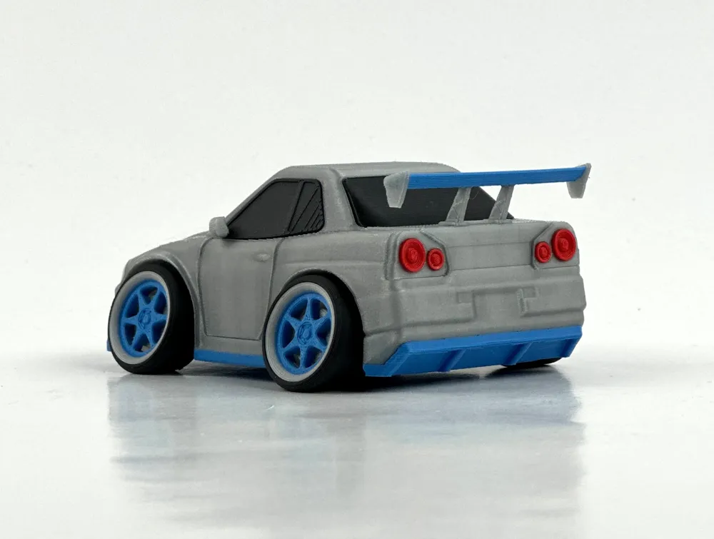 Tooned NISSAN Skyline R34 GTR - Free 3D Print Model - MakerWorld
