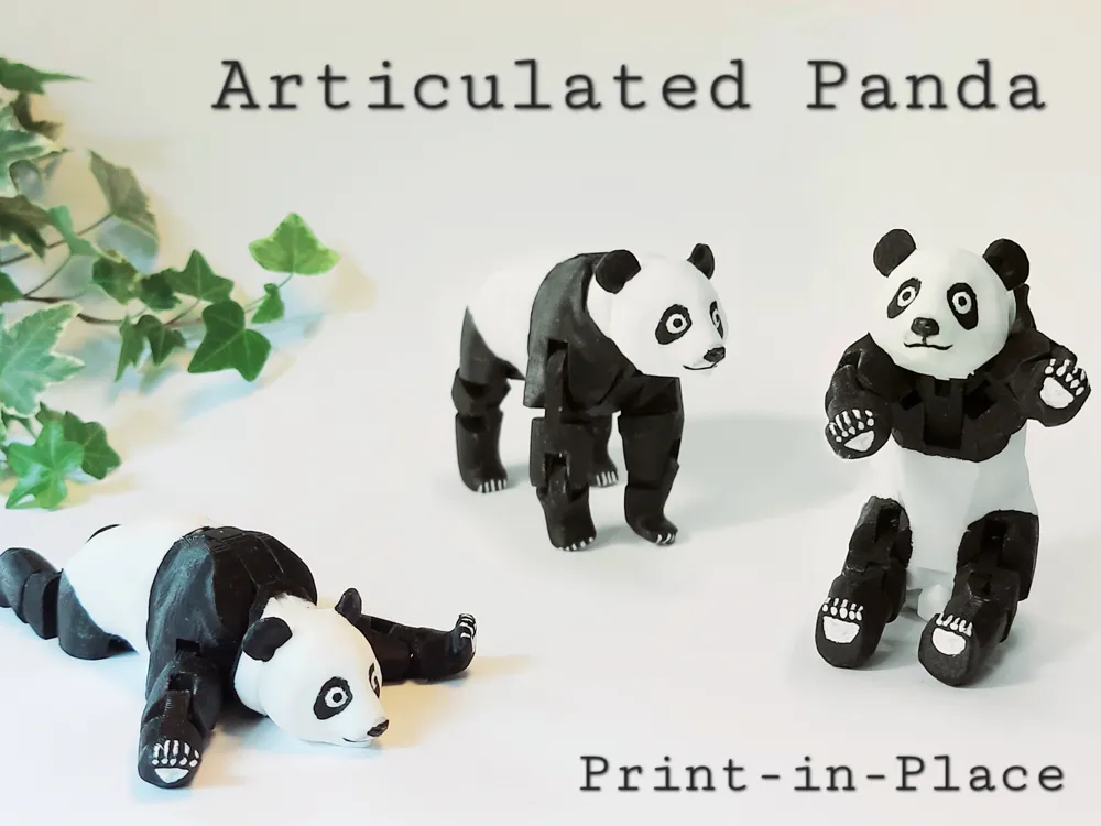 Articulated Panda (Print-in-Place) by kida - MakerWorld