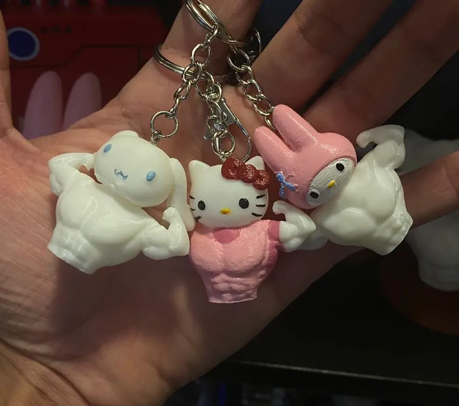 buff cinnamoroll keychain by Xmaker - MakerWorld