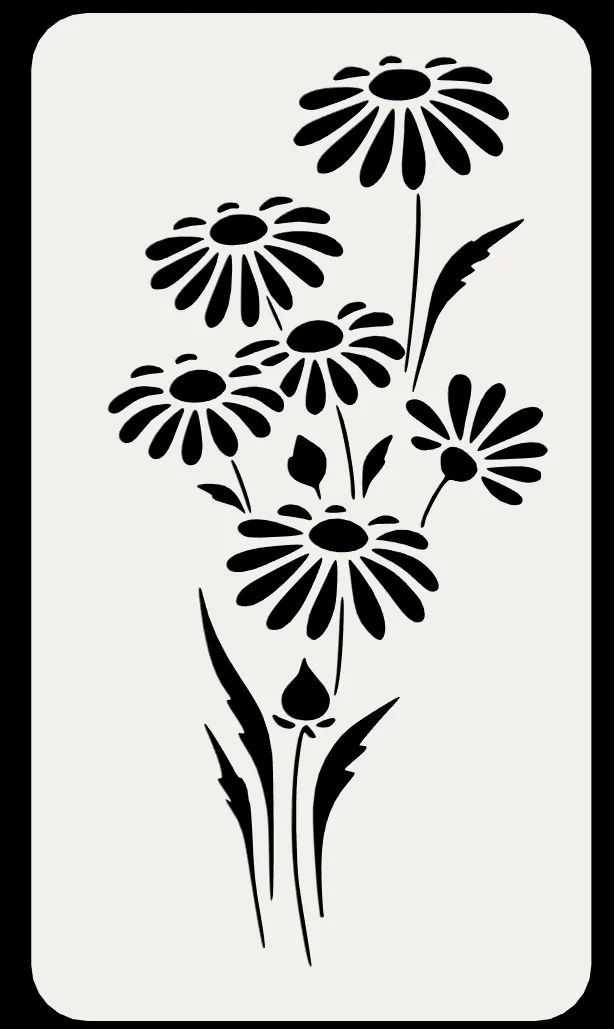 Flower stencil - Free 3D Print Model - MakerWorld