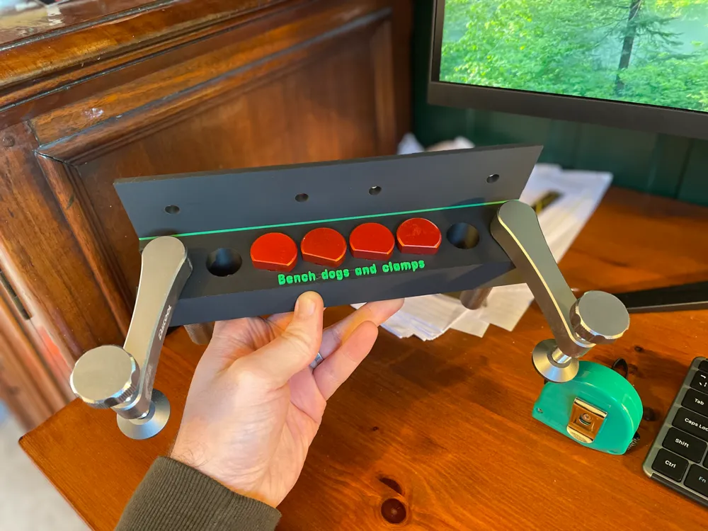 Bench dog/clamp holder - SS system by Stuart - MakerWorld