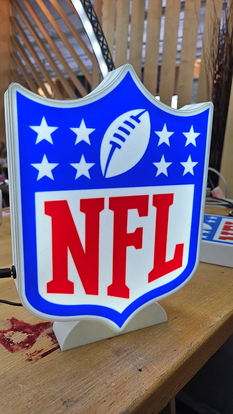 NFL LED Lamp - lightbox by Tommy Gun - MakerWorld