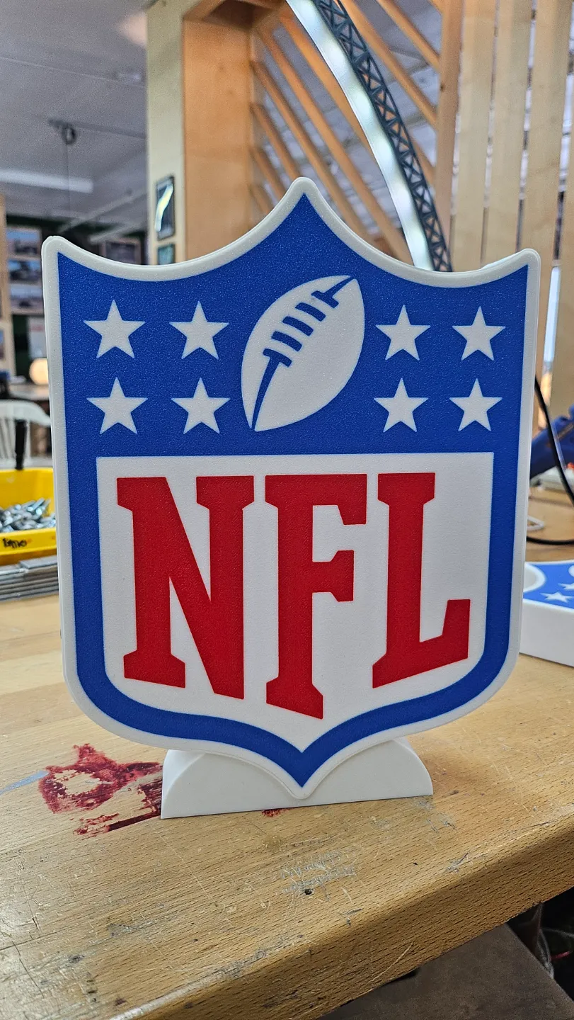 NFL LED Lamp - lightbox by Tommy Gun - MakerWorld