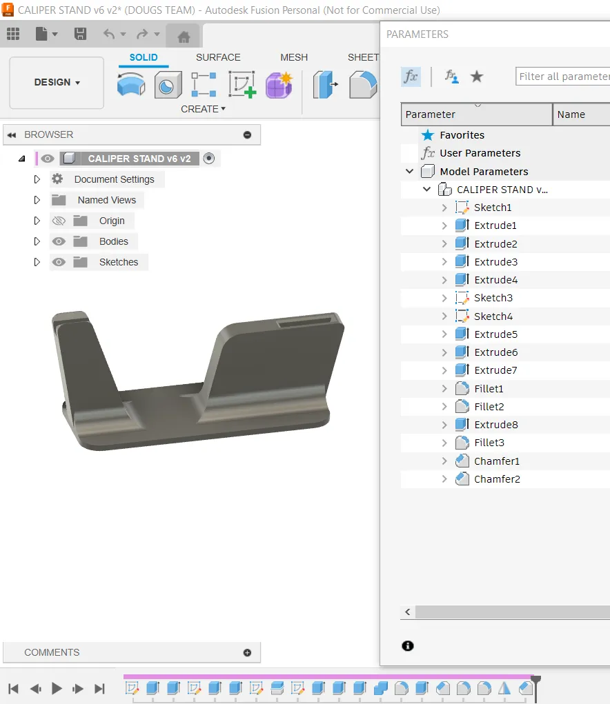 Handy Caliper Stand by 3D Dream Factory - MakerWorld