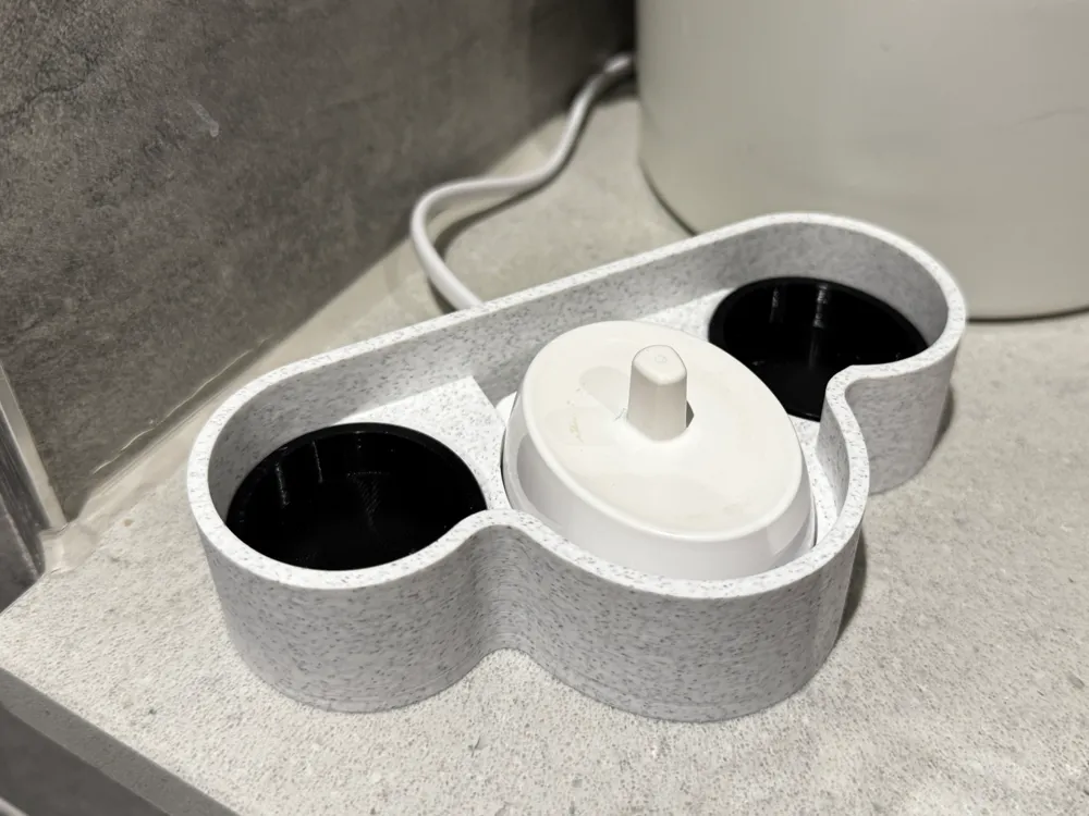 Oral B Toothbrush Double Charging Stand Holder - Free 3D Print Model ...