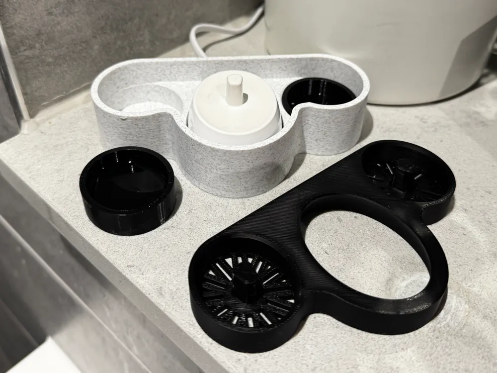 Oral B Toothbrush Double Charging Stand Holder - Free 3D Print Model ...