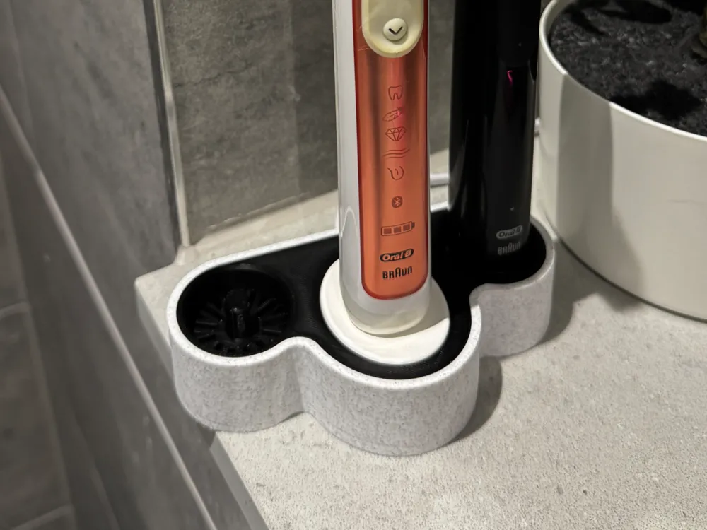 Oral B Toothbrush Double Charging Stand Holder - Free 3D Print Model ...