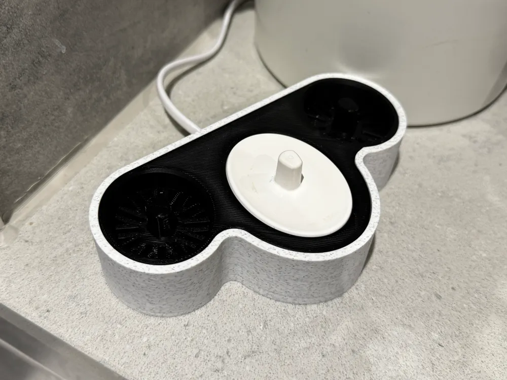 Oral B Toothbrush Double Charging Stand Holder - Free 3D Print Model ...