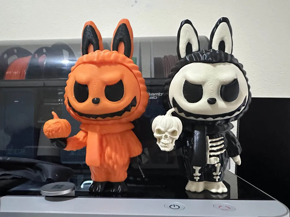 la bubu skeleton halloween MULTIPART by uli3D MakerWorld: Download Free ...