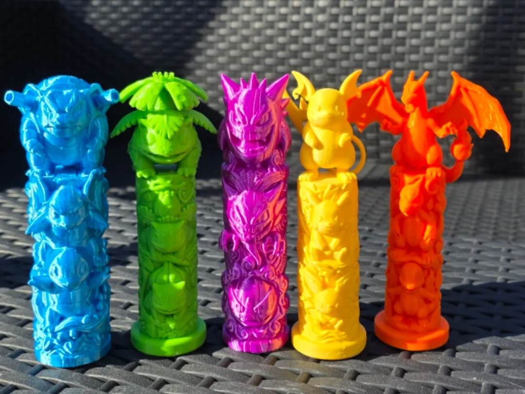 pokemon totem poles - Free 3D Print Model - MakerWorld