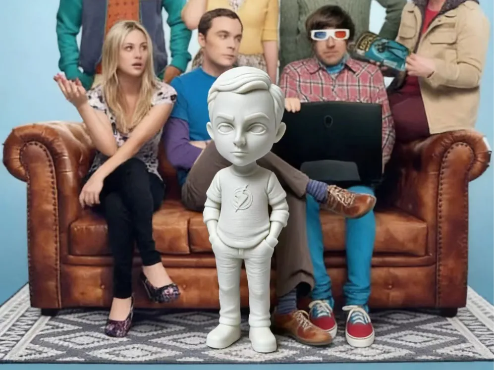 《The Big Bang Theory》 - Sheldon Cooper - Free 3D Print Model - MakerWorld
