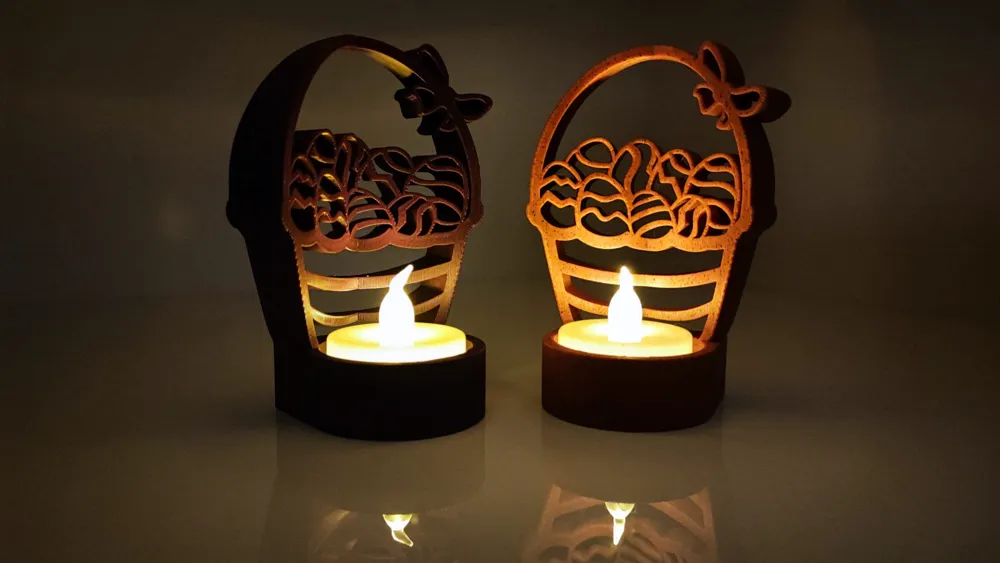 Easter Basket Tealight Stand by daniel.rynduch - MakerWorld