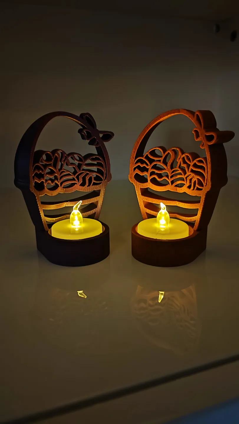 Easter Basket Tealight Stand by daniel.rynduch - MakerWorld