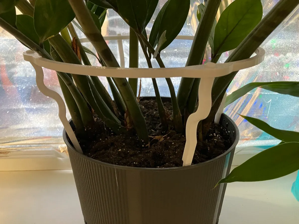 Plant Support Ring for Potted Plants – Stem Holder - Free 3D Print ...