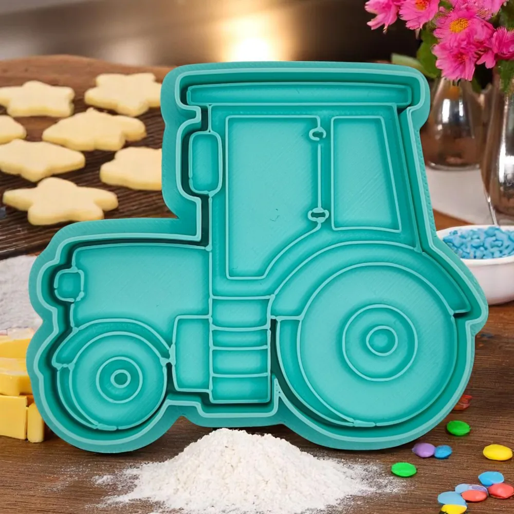 Tractor cookie cutter by SkampyCraft MakerWorld: Download Free 3D Models