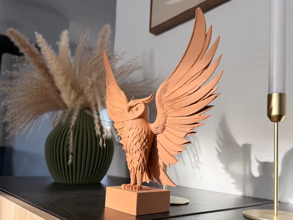 Estatua de Búho - Modelo de impresión 3D gratuito - MakerWorld