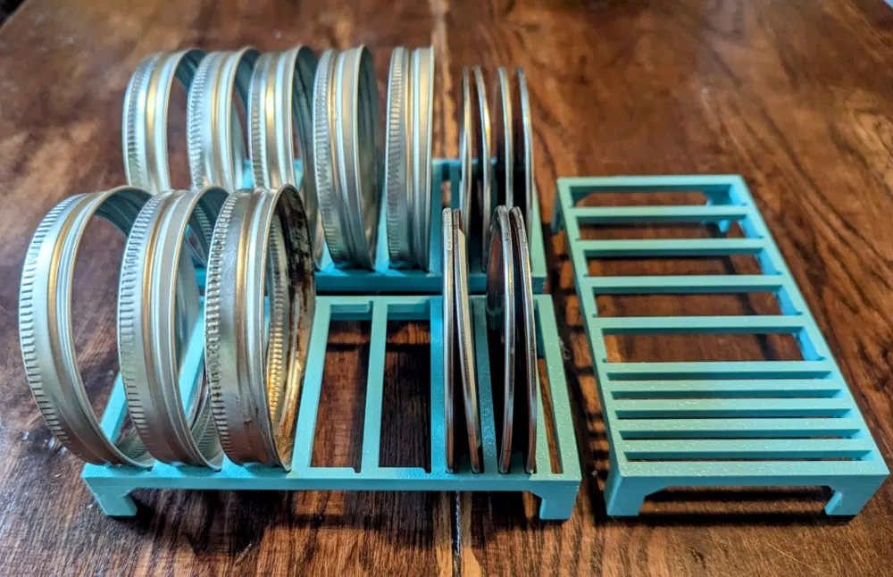 Mason Jar Widemouth Lid Drying Rack Remixed by postscarce MakerWorld: Download Free 3D Models