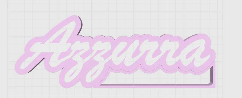 LIGHT BOX NOME AZZURRA by walterinodaddy - MakerWorld