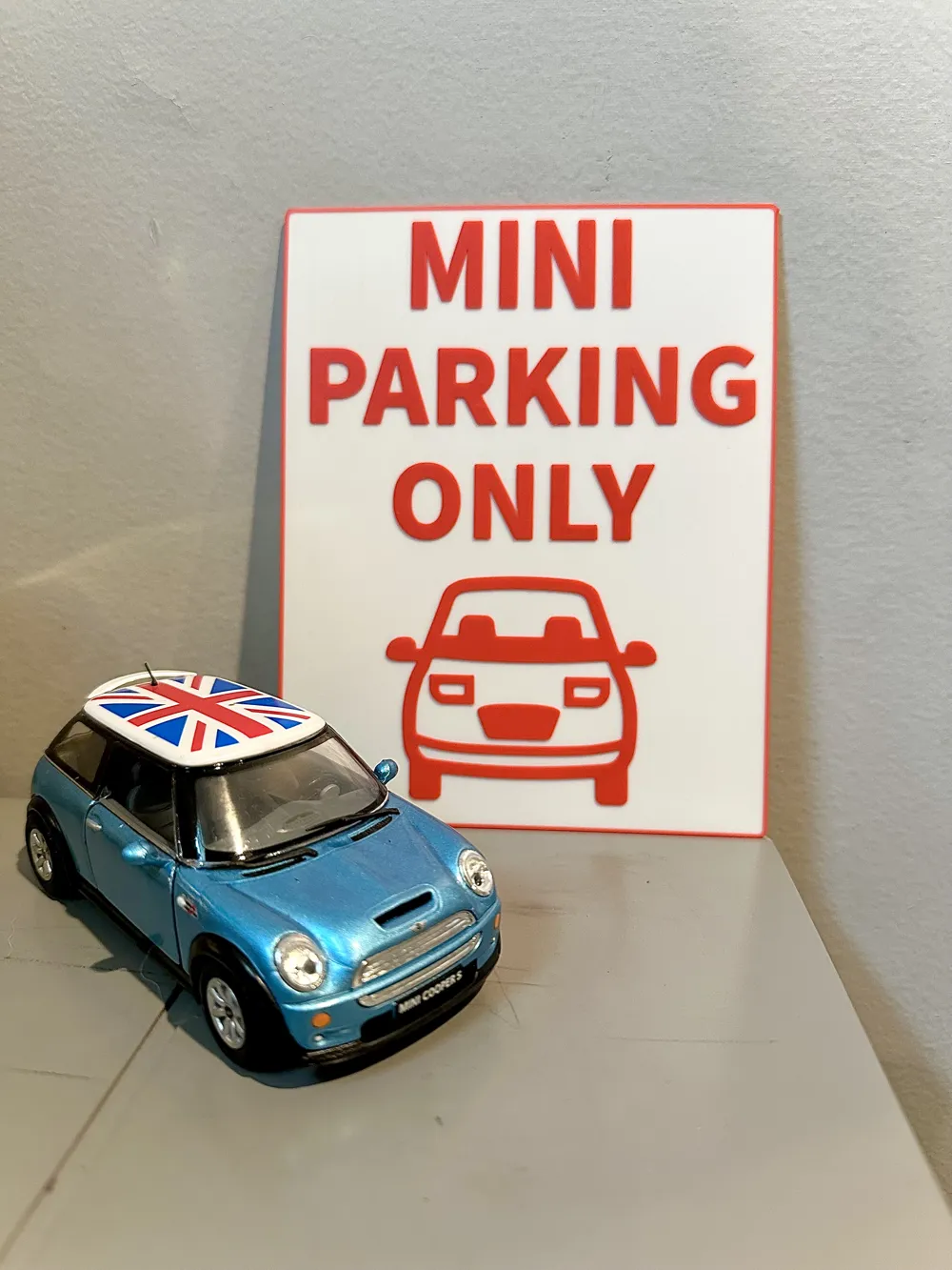 Mini Cooper Parking Sign by Pawsitive Chaos MakerWorld: Download Free ...