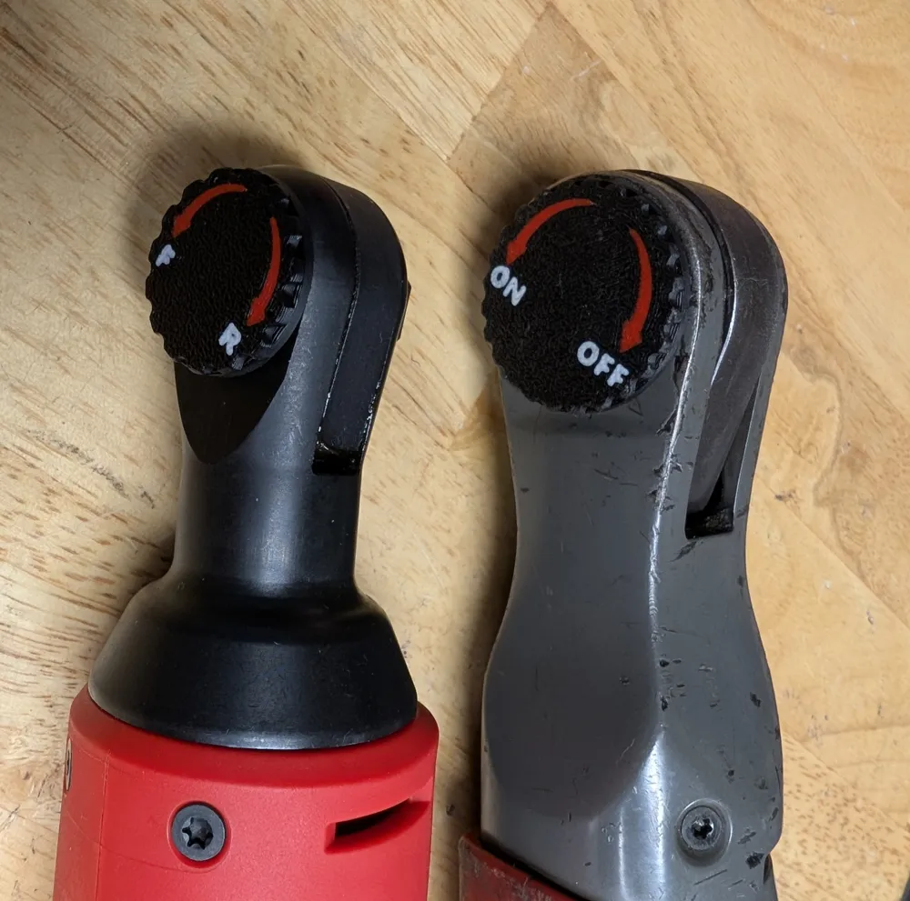 Milwaukee M12 ratchet knob low profile - Free 3D Print Model - MakerWorld