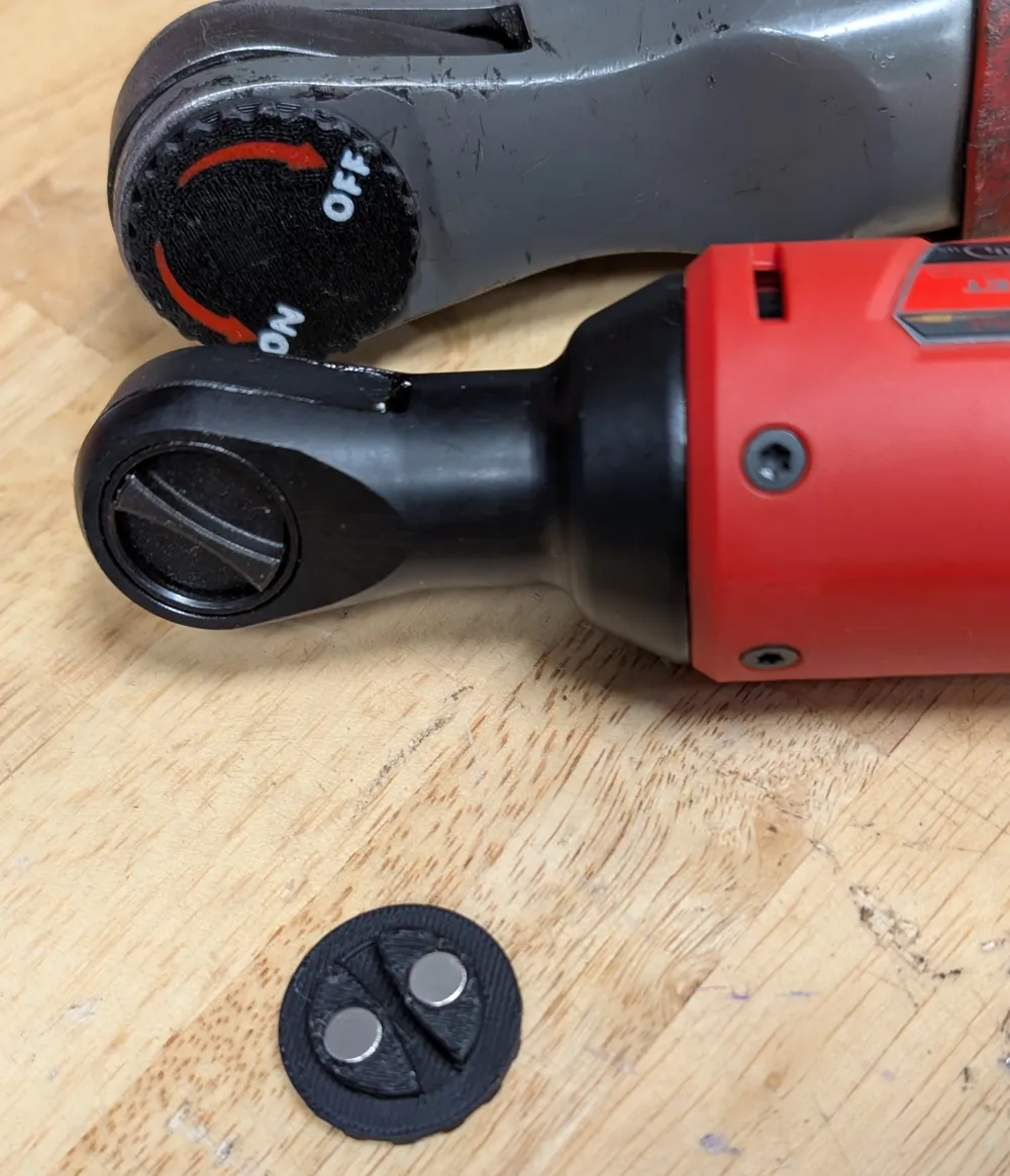 Milwaukee M12 ratchet knob low profile - Free 3D Print Model - MakerWorld