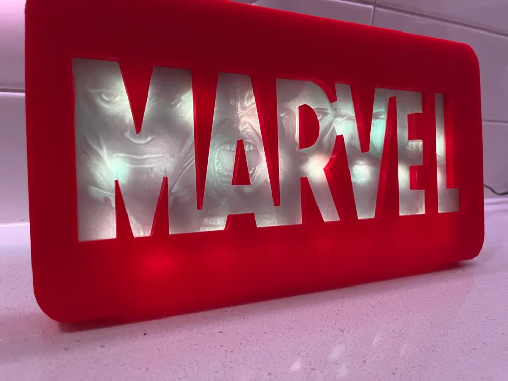 Marvel Lithopane LED-LightBox by Tommy Gun - MakerWorld