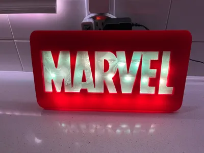 Marvel Lithopane LED-LightBox by Tommy Gun - MakerWorld