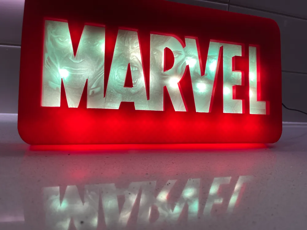 Marvel Lithopane LED-LightBox by Tommy Gun - MakerWorld