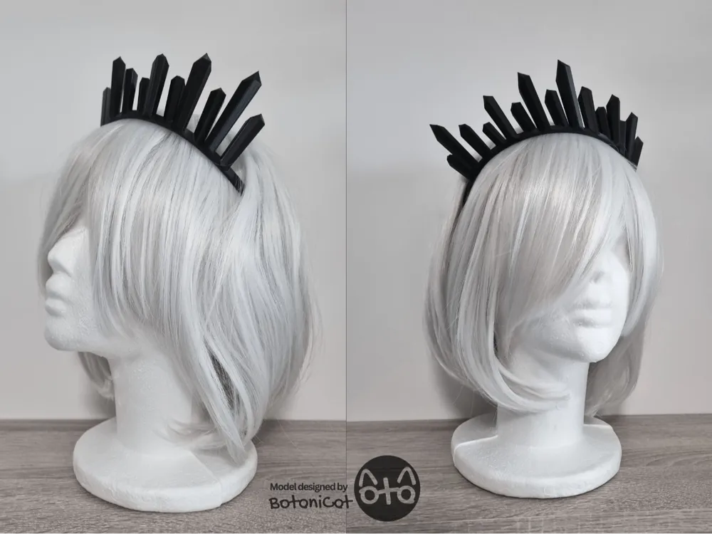 Crystal Crown - Tiara by BotaniCat MakerWorld: Download Free 3D Models