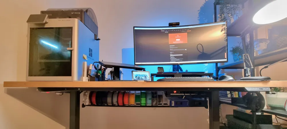 Under table fillament spool holder for Ikea Racka Remixed by dfg.fopa ...