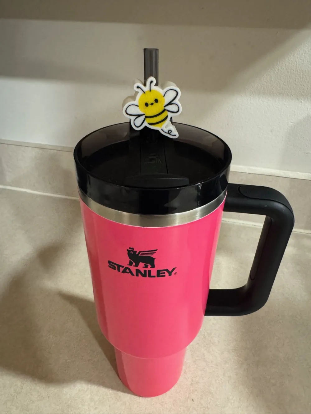 Bee Stanley Cup Straw Topper by Carman3D MakerWorld: Download Free 3D ...
