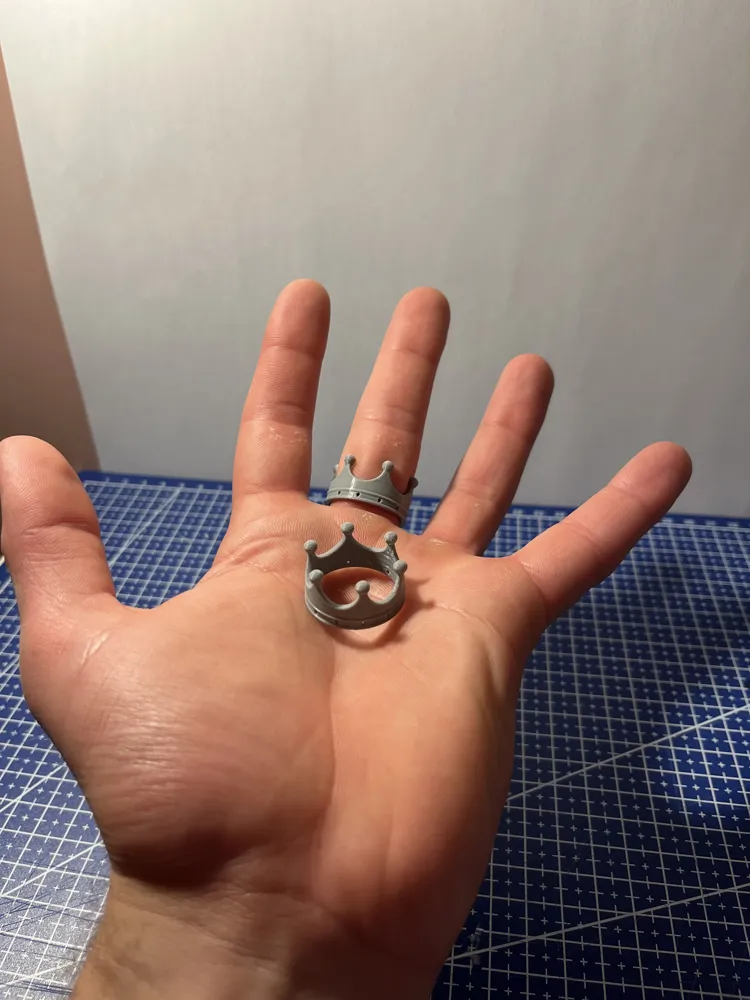 Crown Ring / mini crown by Stoom MakerWorld: Download Free 3D Models
