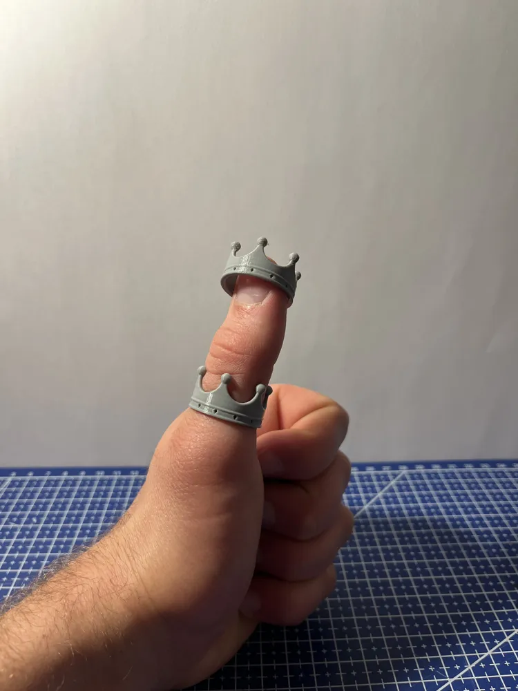 Crown Ring / mini crown by Stoom MakerWorld: Download Free 3D Models