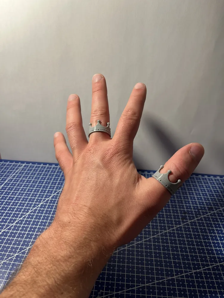 Crown Ring / mini crown by Stoom MakerWorld: Download Free 3D Models