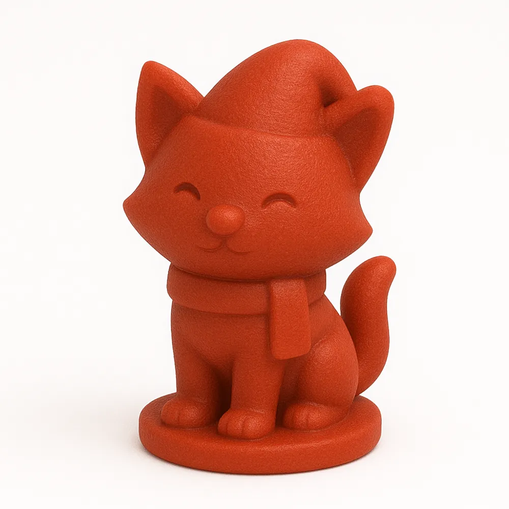 Snow Cat – Christmas Monopoly-Style Token - Free 3D Print Model ...