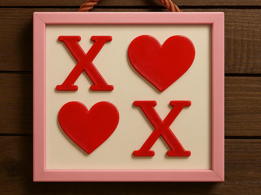 XOXO Sign - Valentine's Day Decor! - Free 3D Print Model - MakerWorld