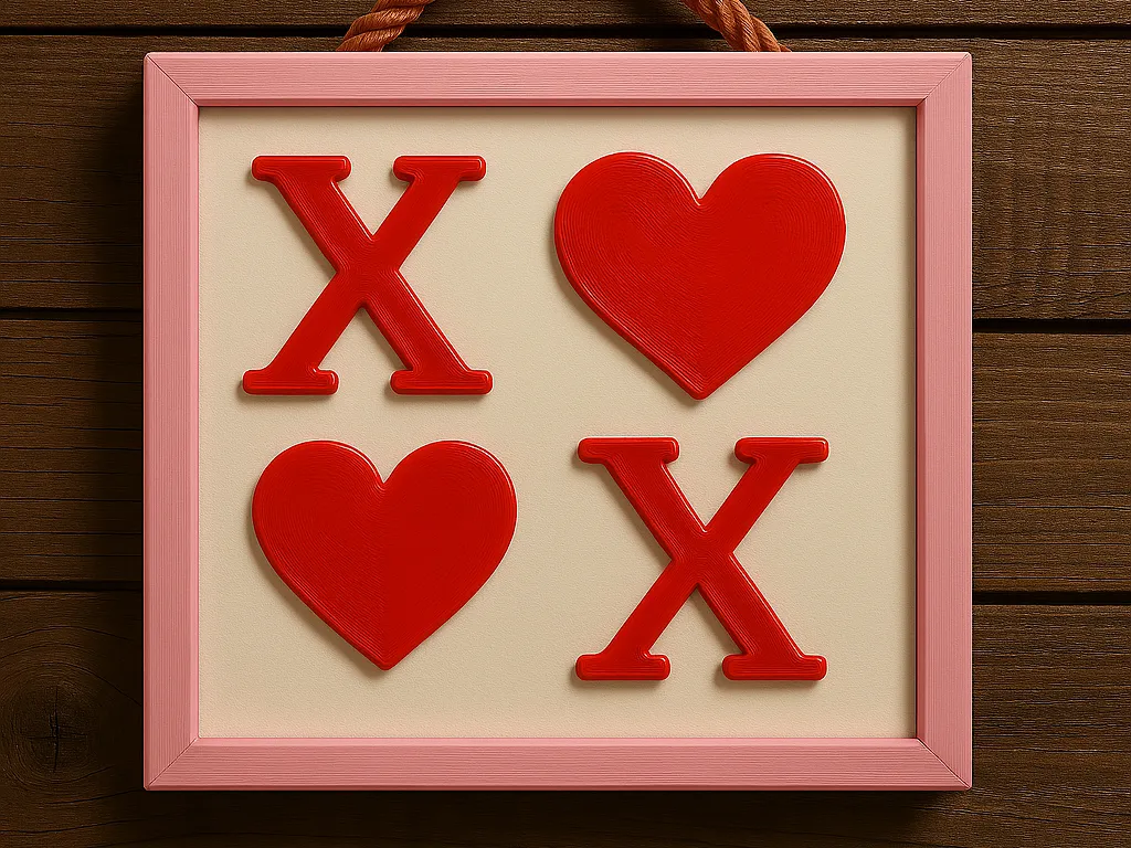 XOXO Sign - Valentine's Day Decor! - Free 3D Print Model - MakerWorld