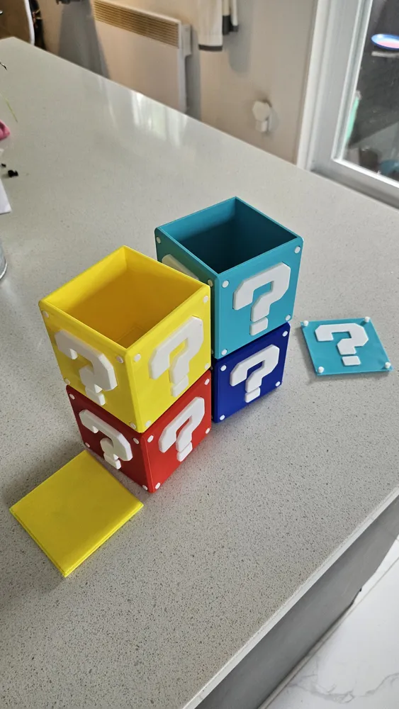 NO AMS Stackable Super Mario ? Block Storage Box by BluePrint3d ...