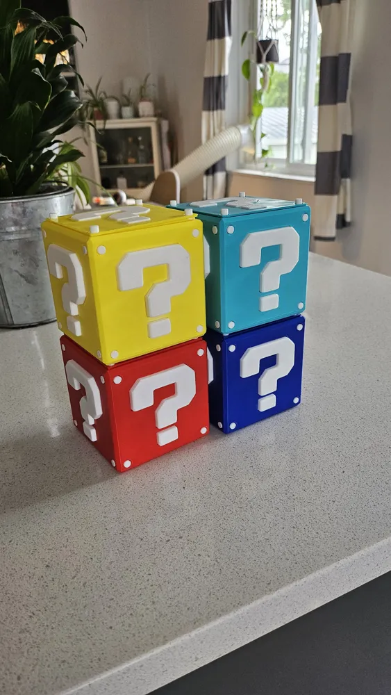 NO AMS Stackable Super Mario ? Block Storage Box by Tommy Gun ...