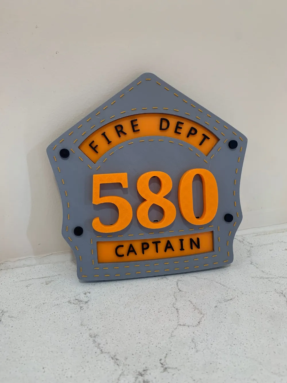 Customizable Fire Helmet Shield - No AMS required - Free 3D Print Model ...
