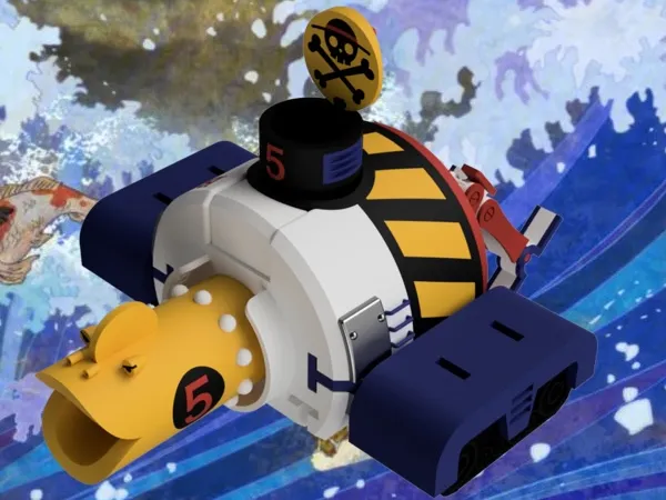 [No AMS needed] No. 5 BER Wyvern Tank - One Piece - Thousand Sunny ...