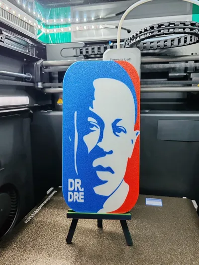 dr dre NBA logo by KO Additive Labo - MakerWorld