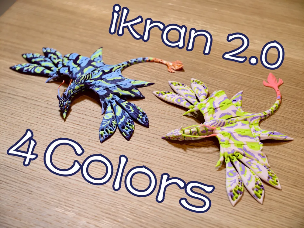 Avatar ikran 4 Color flexi -A1 mini Compatible - Free 3D Print Model ...