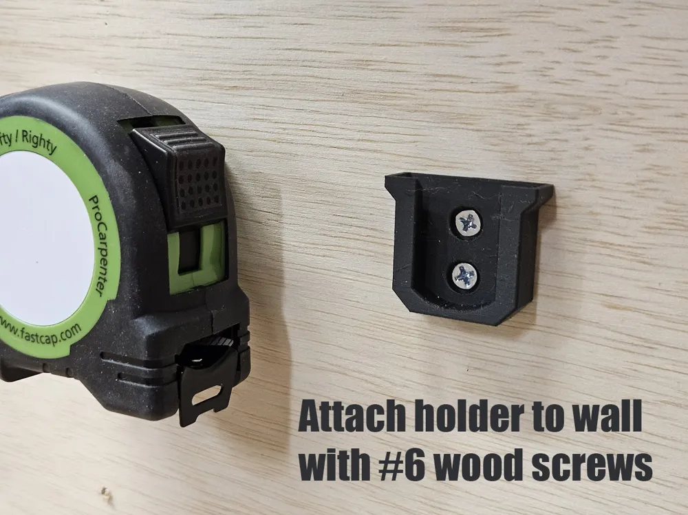 FastCap Tape Measure Adapter Wall Mount + Others - Free 3D Print Model ...