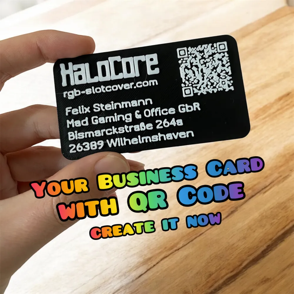 Individual Business Card with QR Code by rgb-Slotcover - MakerWorld