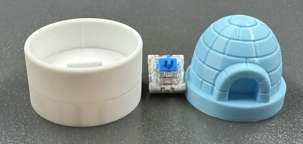 Kawaii Igloo Fidget Clicker - Free 3D Print Model - MakerWorld
