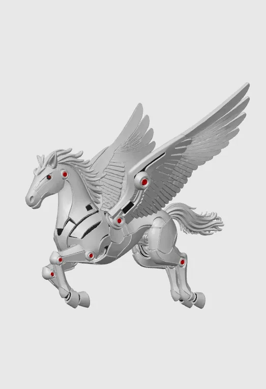 mecha pegasus includes a base by BennyJinn MakerWorld: Download Free 3D Models